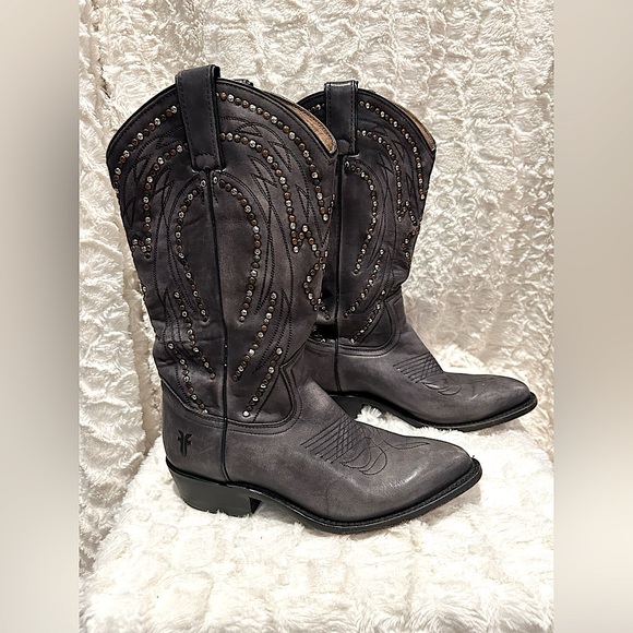Frye | Shoes | Frye Billy Studded Cowboy Boots Size 7 | Poshmark